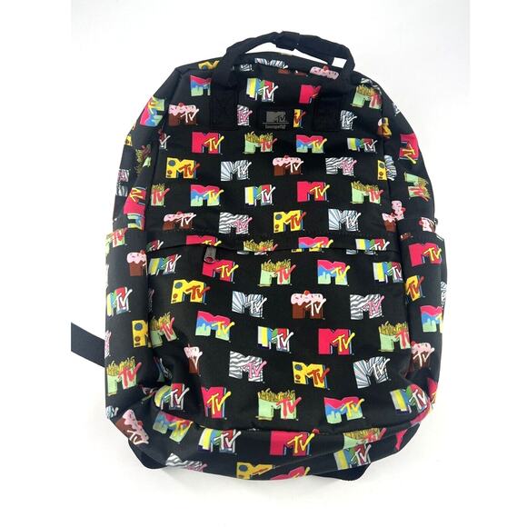 Loungefly | Bags | Loungefly Mtv Backpack Bag Black School College ...
